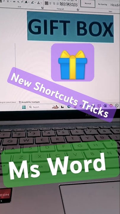 Ms Word Symbols Shortcuts key Tricks 🎁 Gift box symbol #computer #keyboard #typing #computertips ...