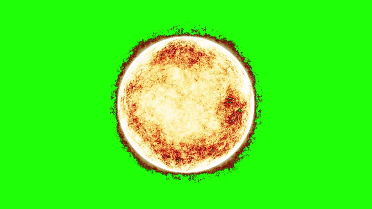 Green Screen FREE [Sun] 4k - YouTube