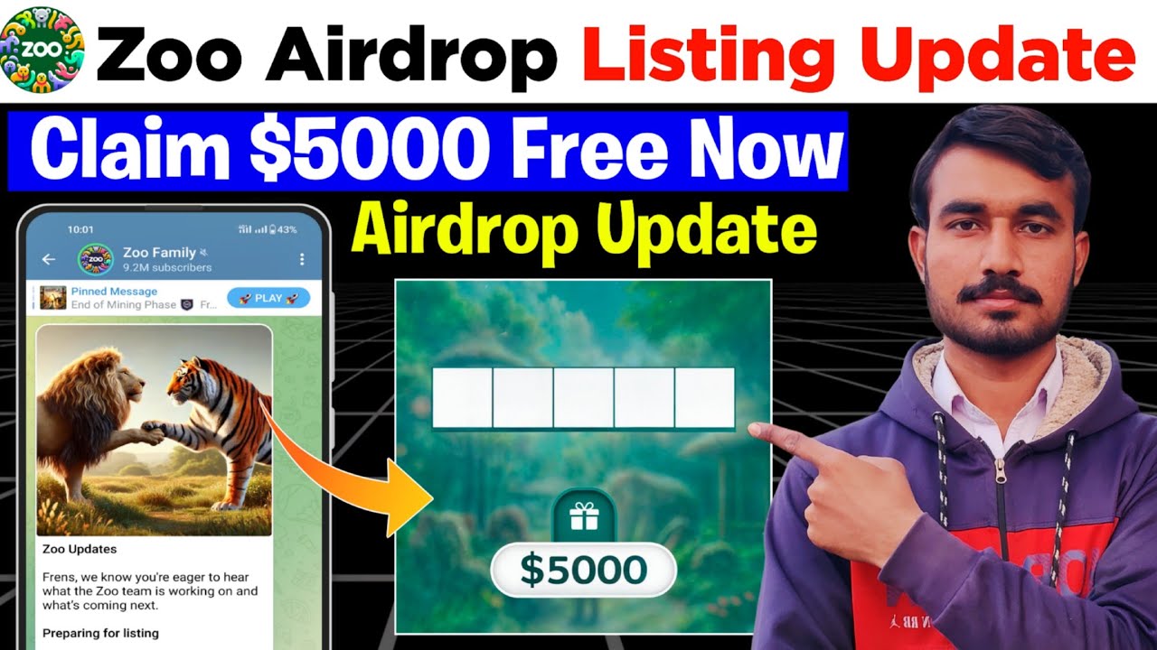 Zoo Airdrop Update | Zoo Airdrop Listing Update | Zoo Airdrop Final ...