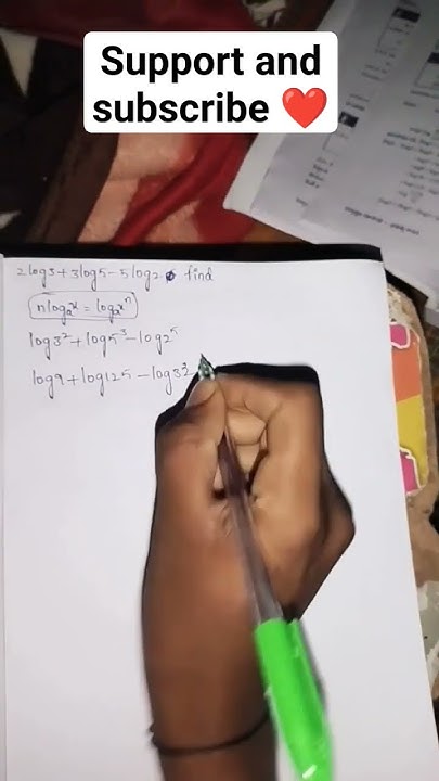 10th class maths 1st lesson 1.5exercise logarithm problems solving @shiva-10th-maths - YouTube