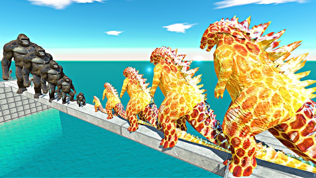 Legendary Growing War | King Kong vs Toxic Godzilla - Animal Revolt ...