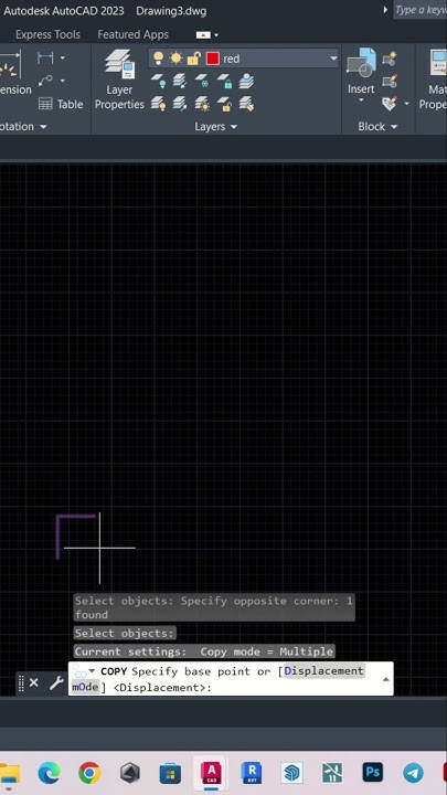 Unlocking the Hidden Option in Copy Command in AutoCAD | Quick Shorts Tutorial - YouTube