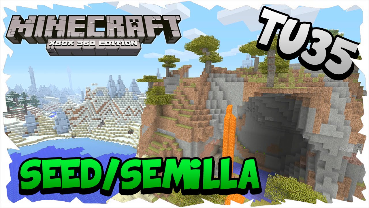 Seed/Semilla TU35 | Monumento, Meseta y Pico de Hielos | Minecraft Xbox ...