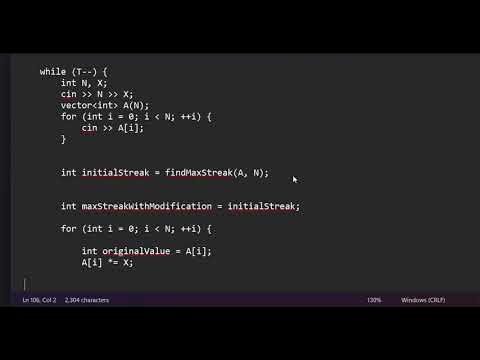 C. Streak Star solution code in C++ || Codechef STARTERS 172 #codechef ...