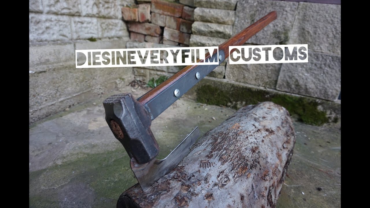 Custom battle axe - YouTube