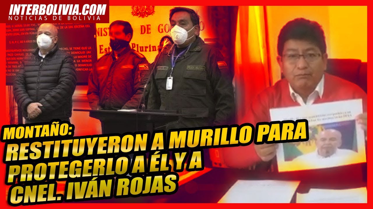 🔴 EDGAR MONTAÑO: Jeanine Añez restituyó a Murillo para protegerlo a él ...