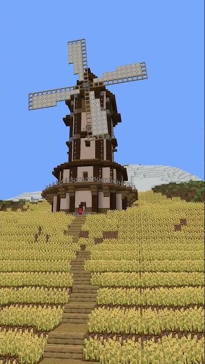 Minecraft Create Mod: Showcasing a windmill #shorts - YouTube