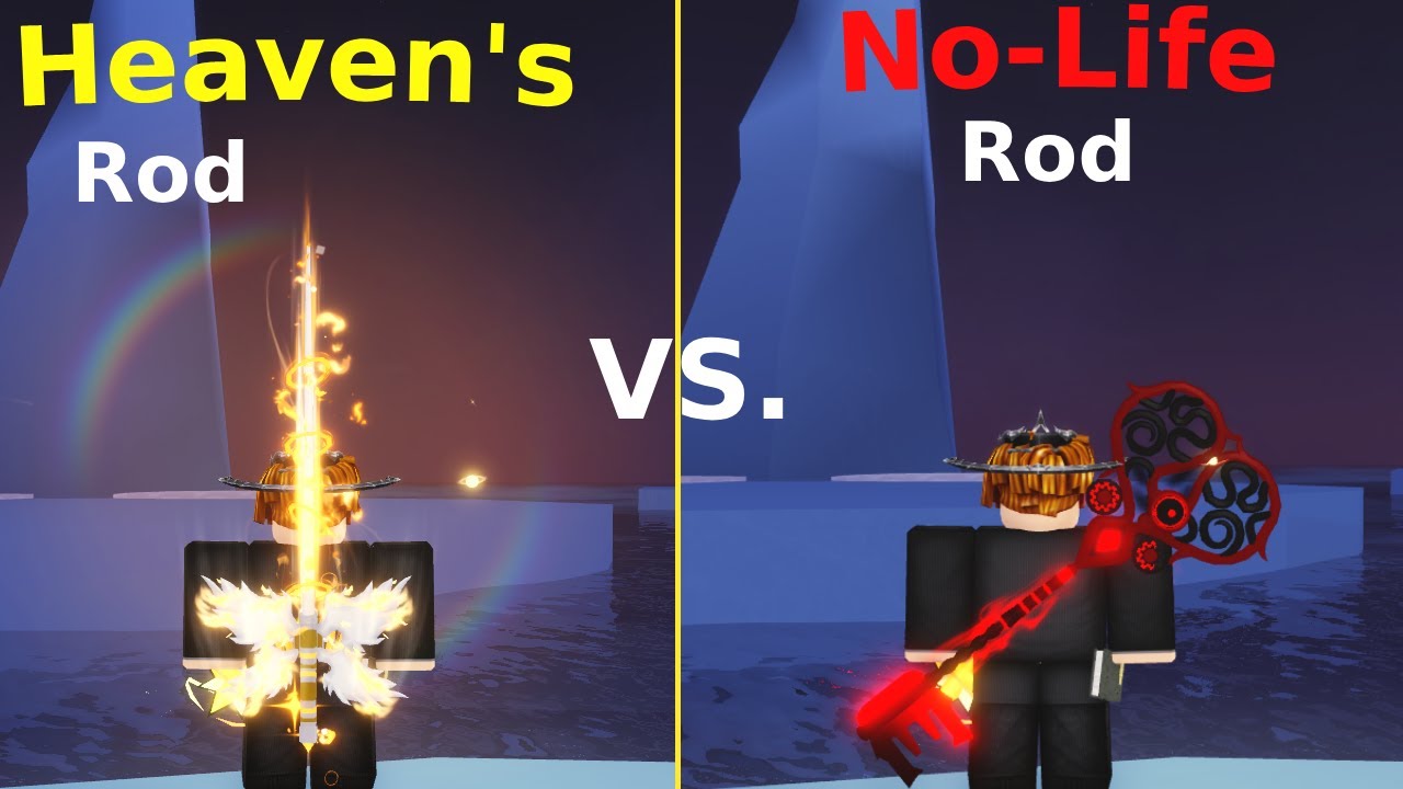 Heaven's Rod vs. No Life Rod | Roblox Fisch - YouTube