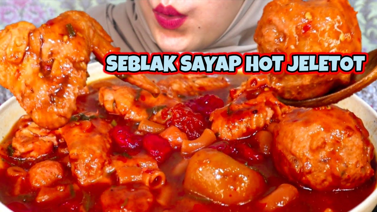 Bikin Melotot‼️asmr Seblak Sayap Pedas Hot Jeletot🔥🌶 Asmr Indonesia