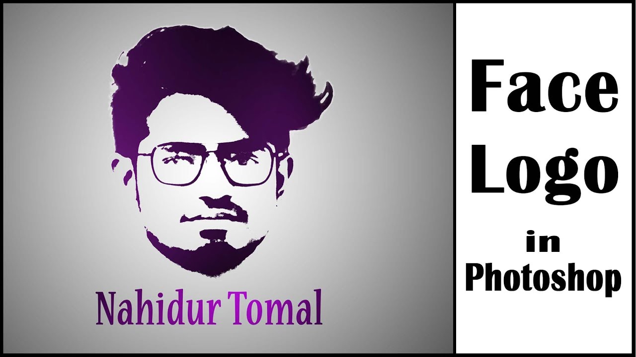 How to make face logo in photoshop | Create face logo using photoshop ...