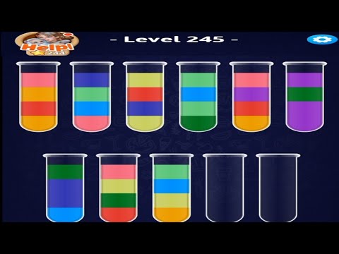 colour sort level 245 - YouTube