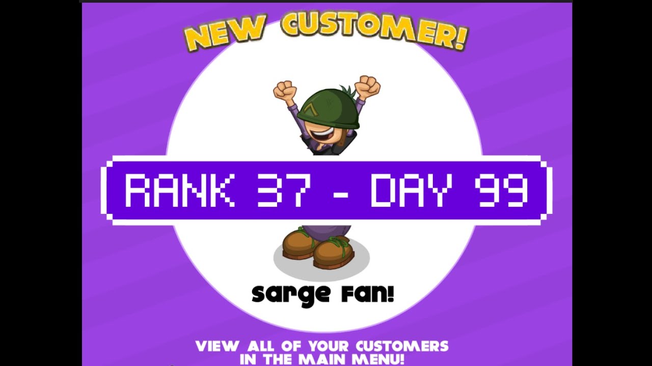 Papa's Pancakeria - Rank 37 Sarge Fan! - YouTube