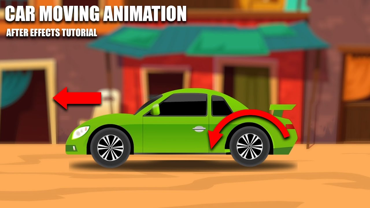 Car Moving Animation Basic After Effects Tutorial Youtube