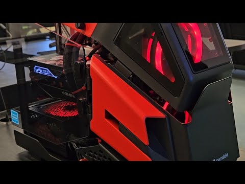 Let's Build a Sick Custom Red Spray Painted Gaming PC - YouTube