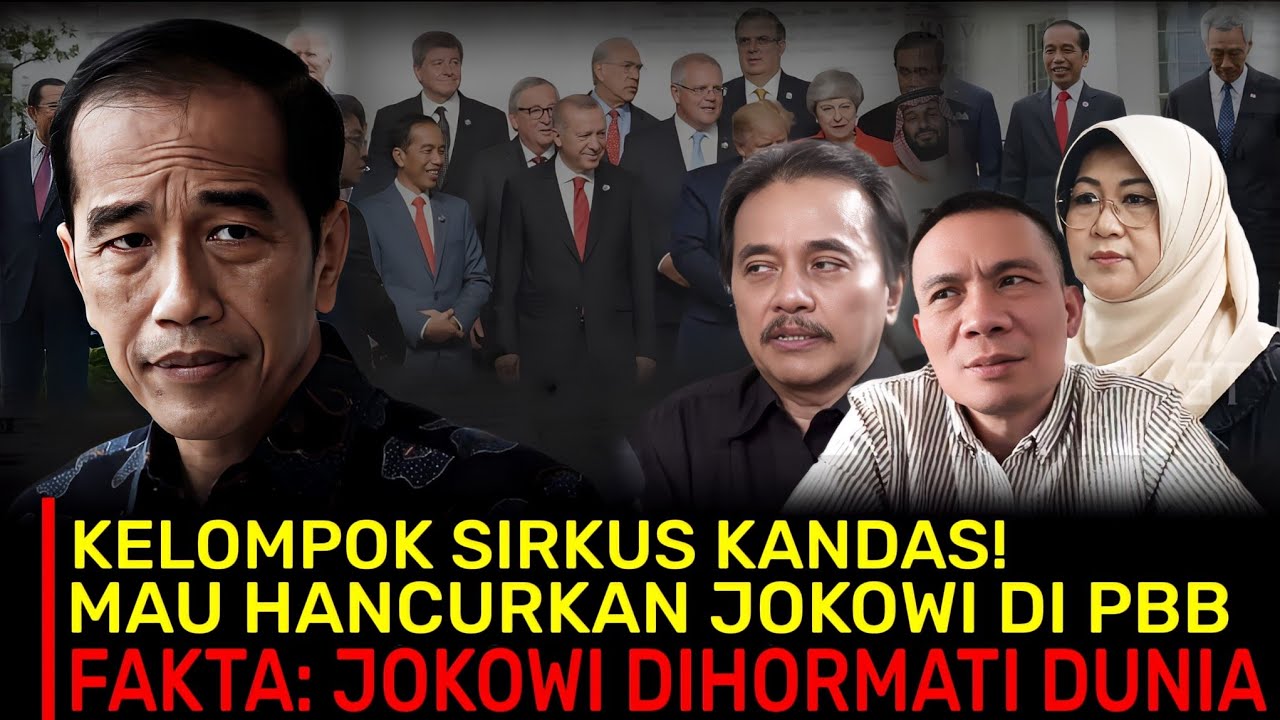 FAKTA: JOKOWI DIHORMATI DUNIA JADI PENASEHAT PBB, ROY SURYO CS KANDAS ...