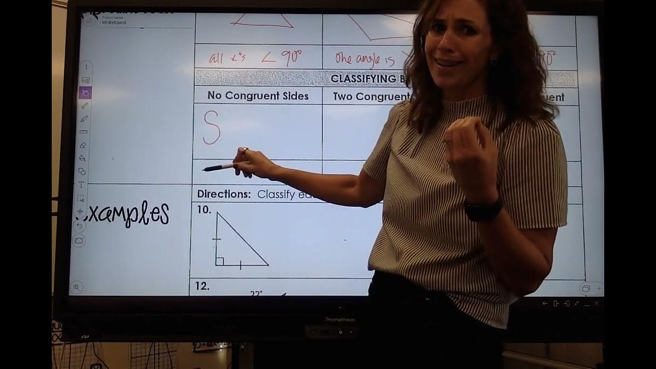 unit 7 classifying triangles:triangle sum theorem - YouTube