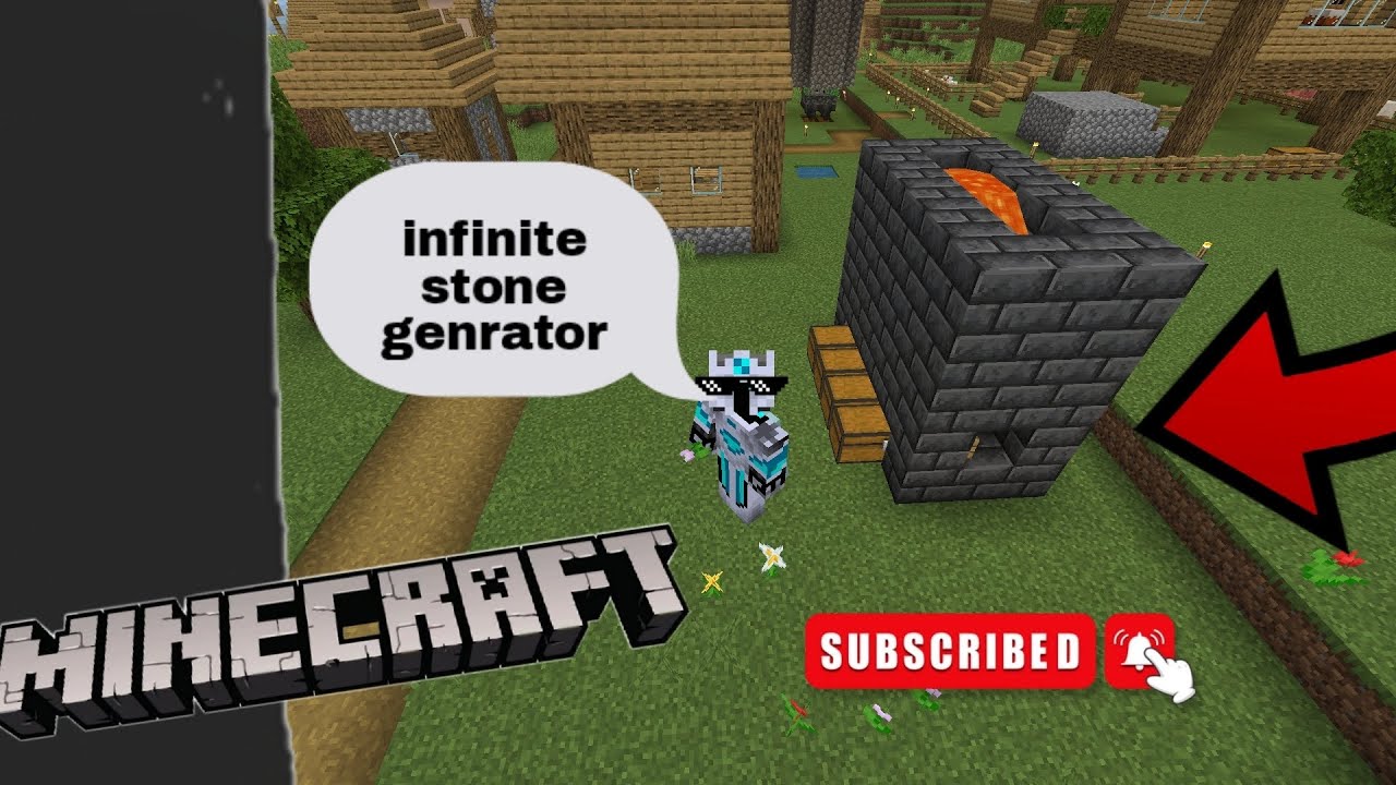 Best cobal stone genrator for minecraft pocket edition (mcpe) - YouTube