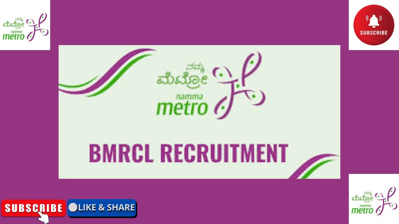 BMRCL Train Operators (TO) on Contract basis | BMRCL Recruitment 2025 ...