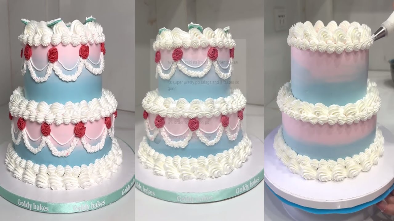 DK SEVENTEEN CAKE (Vintage cake)//Goldy bakes - YouTube