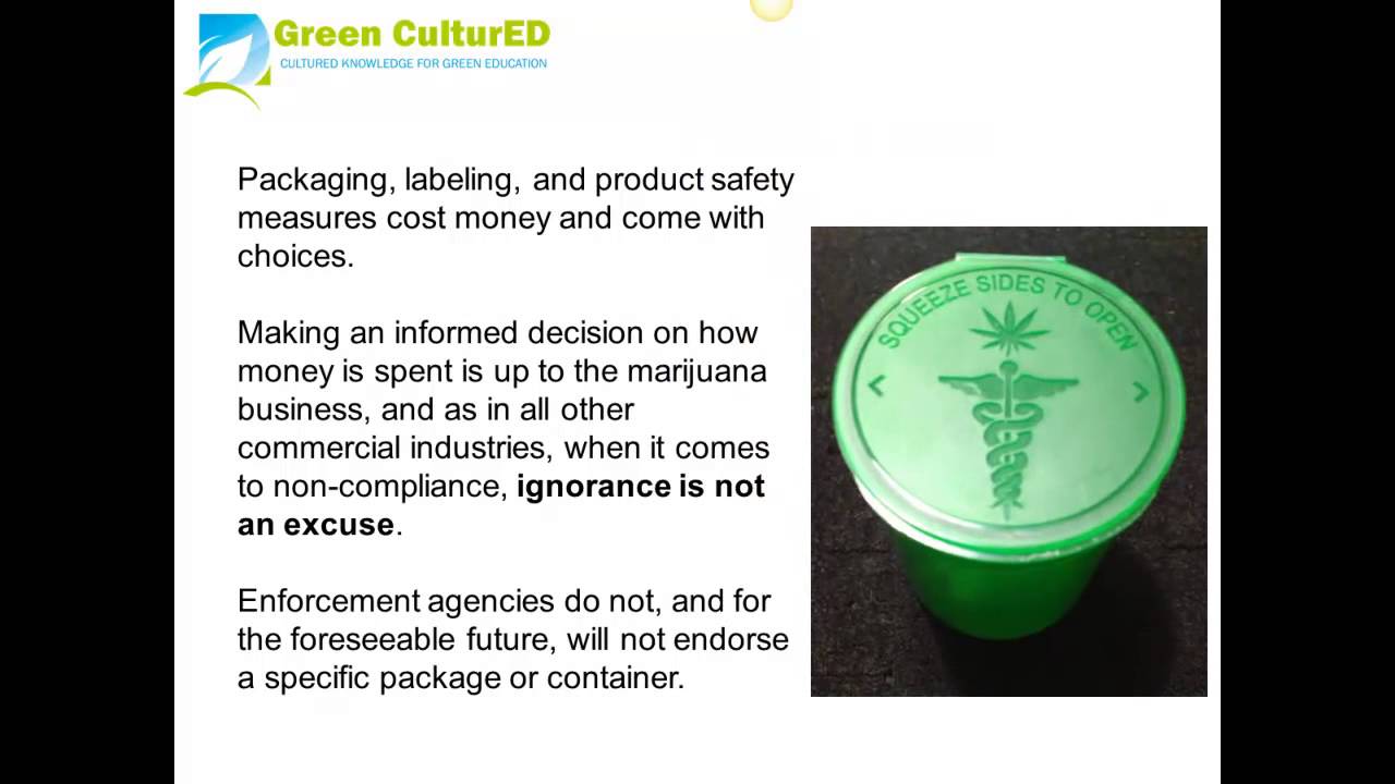Colorado St. Training Program: Weed Containers And Packaging Practices ...