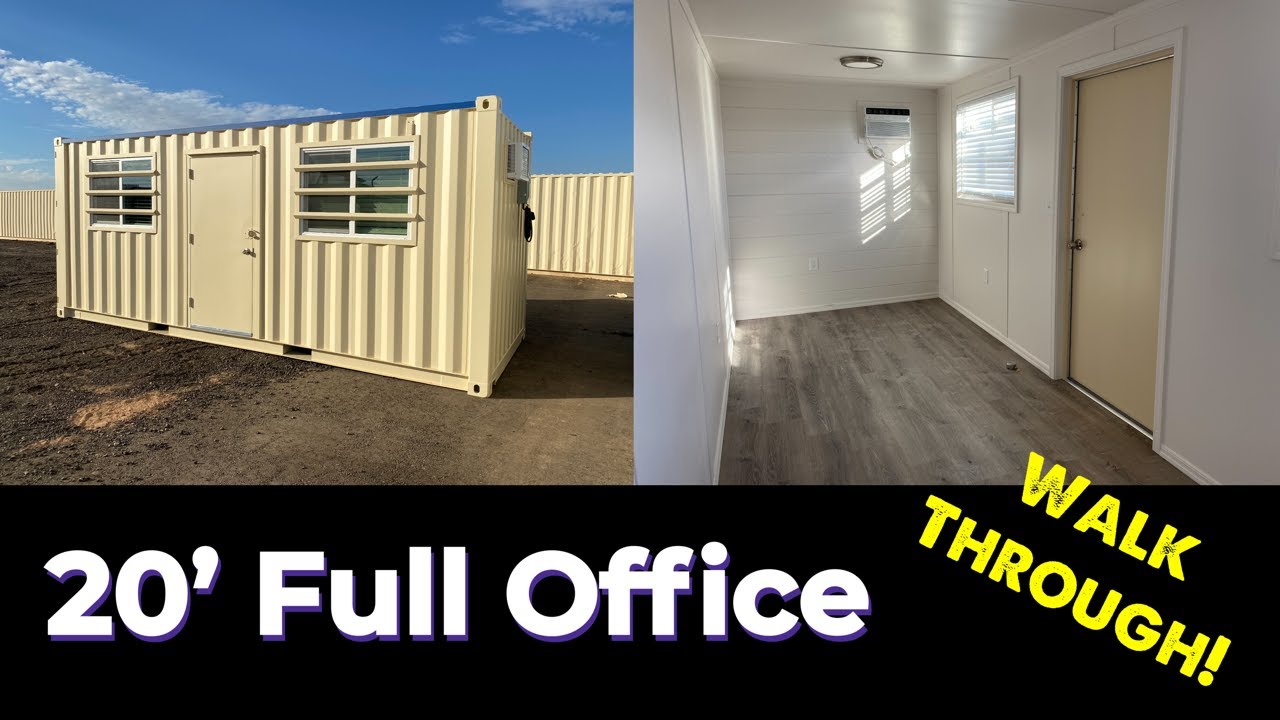 JobBox Mobile Offices: 20' Mobile Office - Shipping Container Office ...