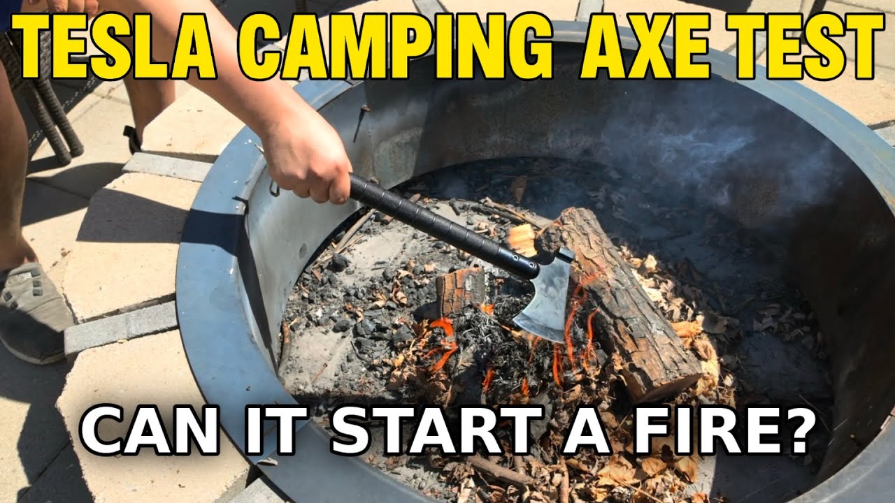 Our Tesla Camping Axe Test – Can It Actually Start a Fire? - YouTube