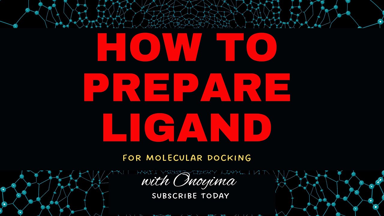 How to prepare Ligand for molecular docking - YouTube