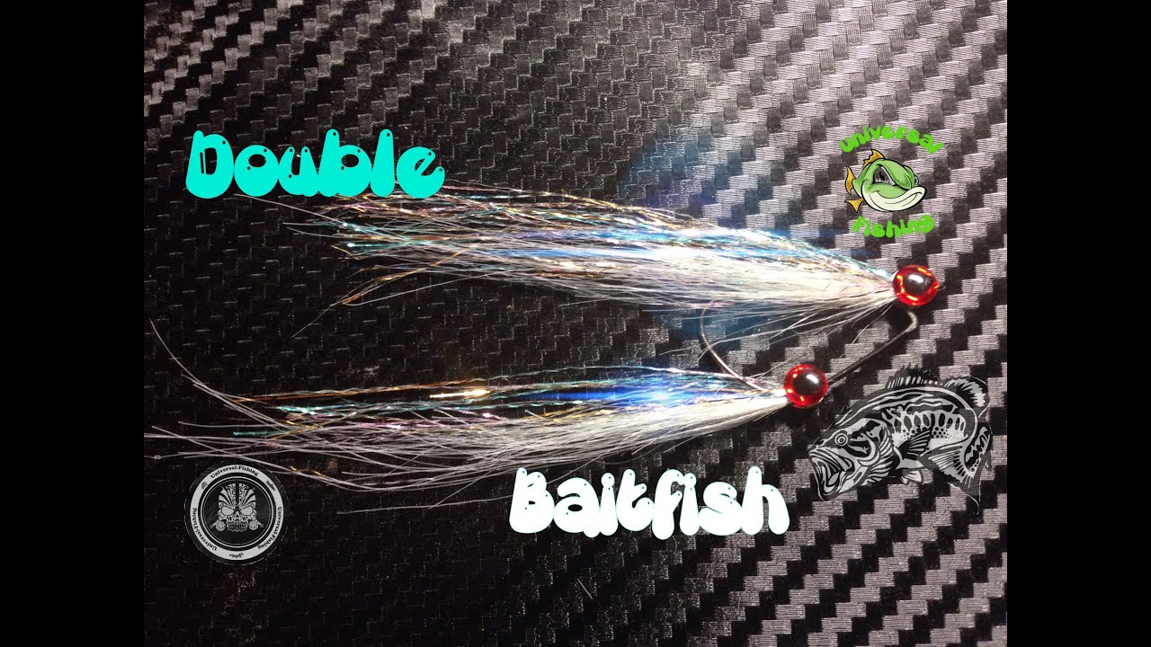 Fly tying DOUBLE BAITFISH STREAMER por Jorge G - YouTube