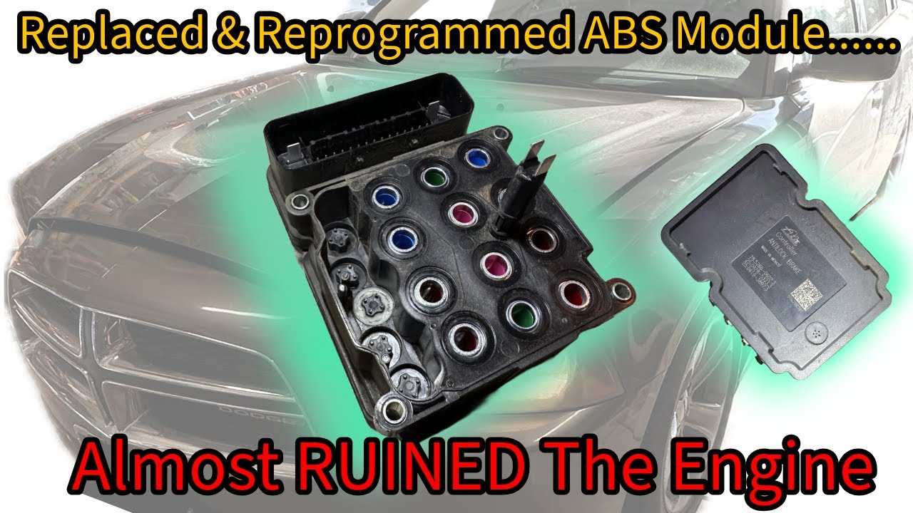 ABS Module Replacement & Program 2013 Dodge Charger C2200 C2202 C2206 - YouTube