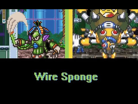 Mega Man X2 Wire Sponge MMX4 Style - YouTube