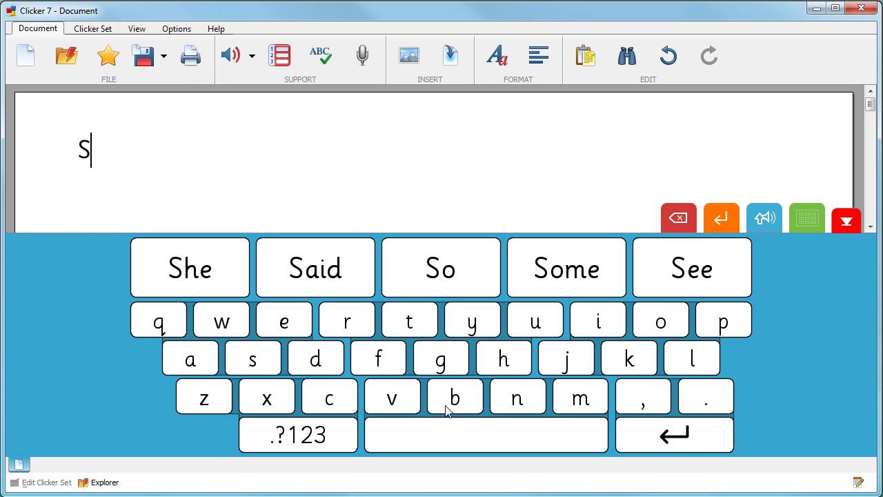 How to use Clicker 7 and SuperKeys - YouTube