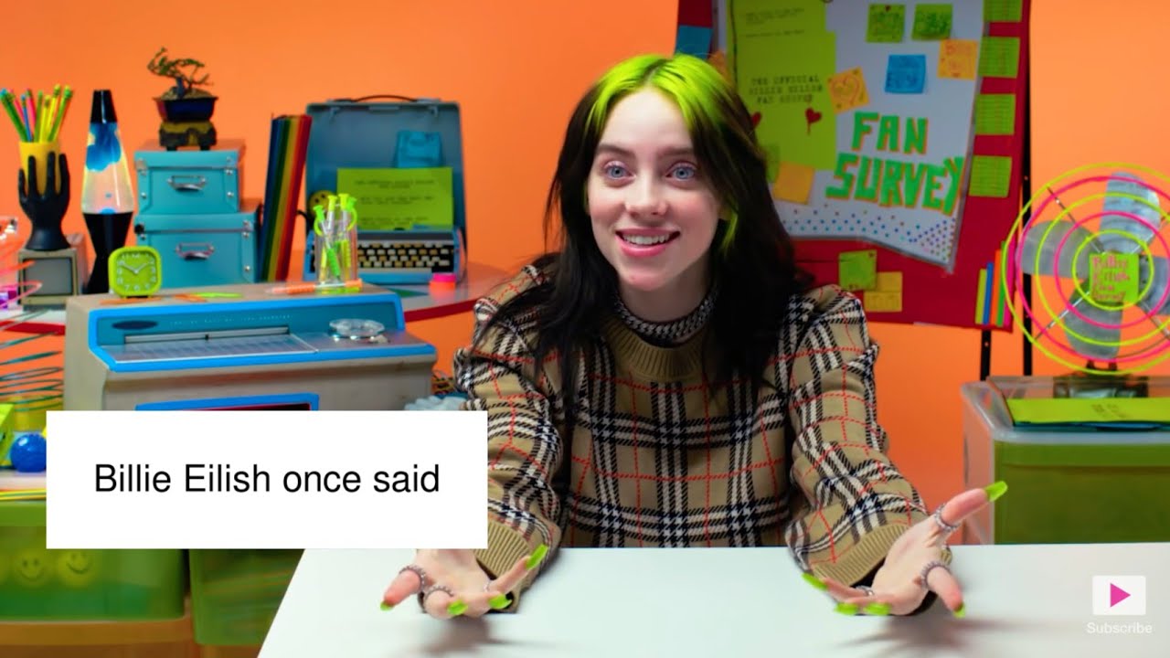 Billie Eilish Once Said | Türkçe - YouTube