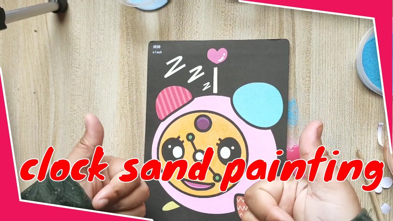Easy sand painting! ⏰⏰ Clock Sand painting 😍😍 - YouTube