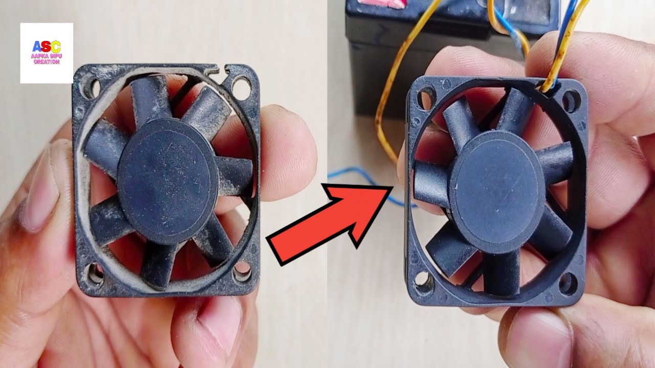 Restoration of rusty old mini cooling fan | Mini exhaust fan ...