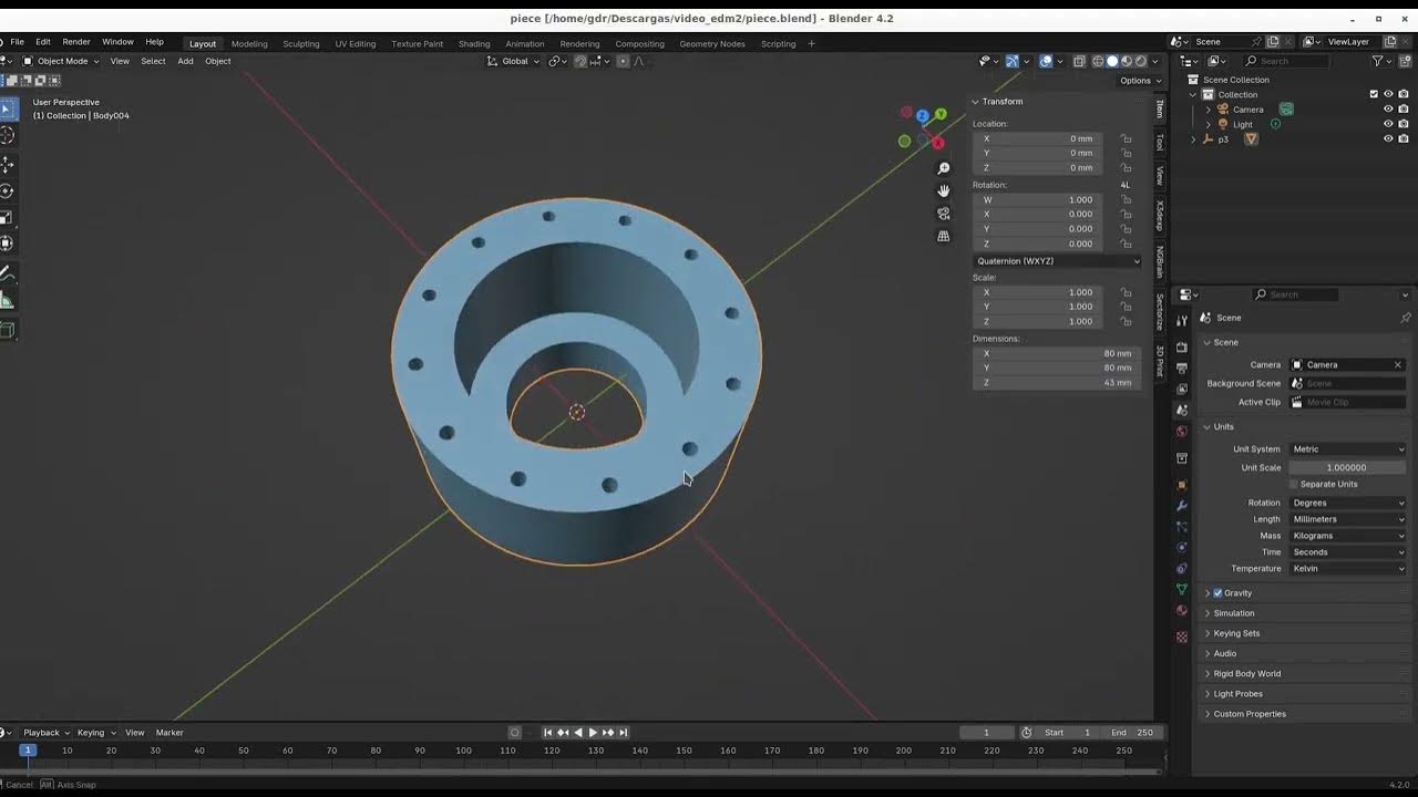 Using Blender .obj file to route EDM job - YouTube