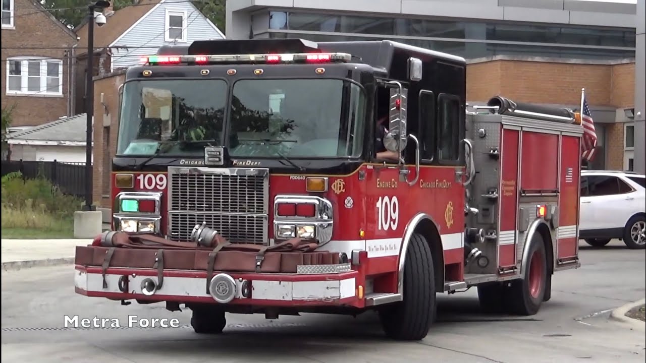 Chicago Fire Dept Engine 109 Responding - YouTube