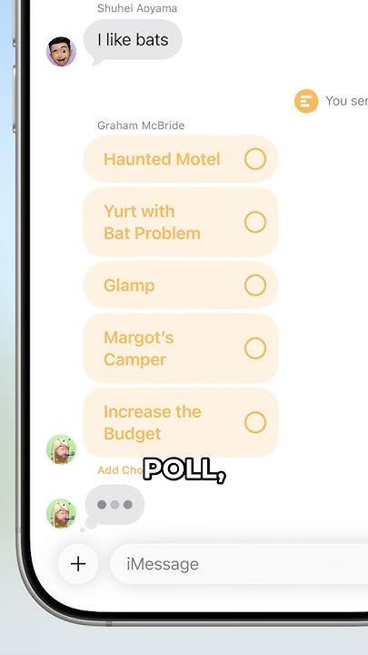 NEW polls in iMessage feature in iOS 26! #WWDC25 - YouTube