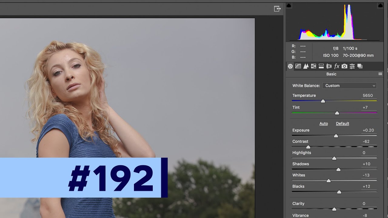 HOW TO RETOUCH: Pt. 1 Camera RAW Processing - Photoshop Tutorial - YouTube