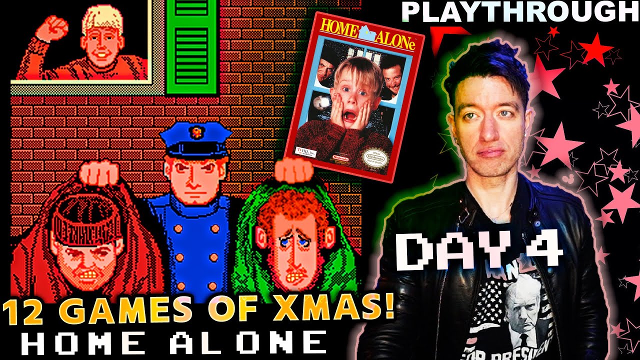 Home Alone (NES, 1991) Playthrough 🎄 ᴘᴀʀᴛ 3 🎄 The 12 ROCK-HARD Games of ...