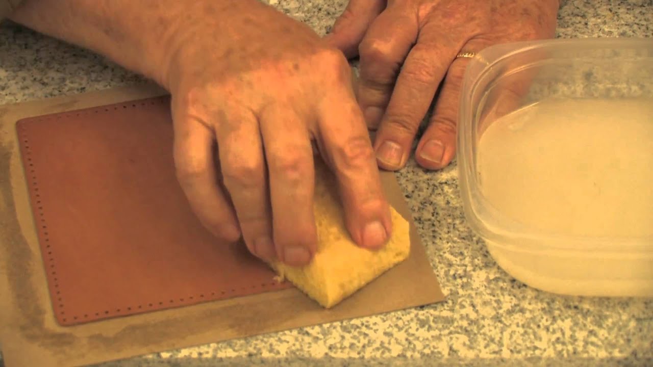 Leather Preparation For Tooling - YouTube