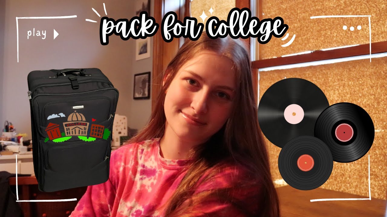 packing for college + record haul - YouTube