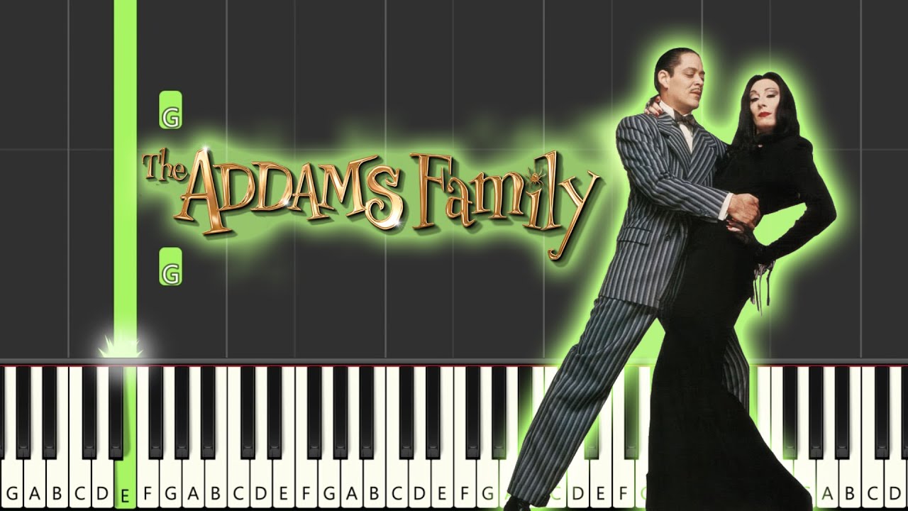 The Addams Family - Piano tutorial / Intermediate / - YouTube