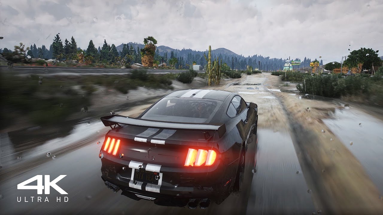 GTA 5 : Ultra QuantV Graphics Gameplay! - Shelby Brutal Sounds - YouTube