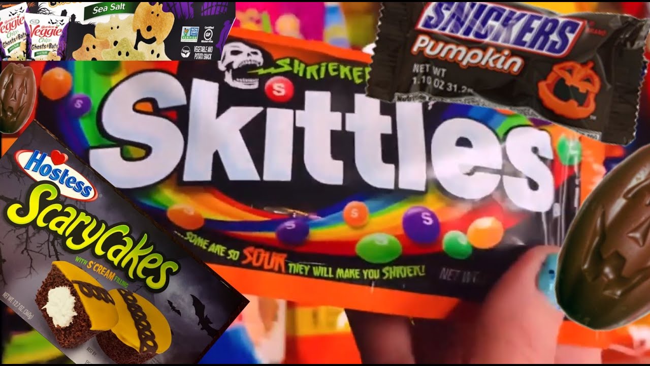 Opening SPOOKY Halloween Candies Chocolates Candy Bars Ghost Bat ...