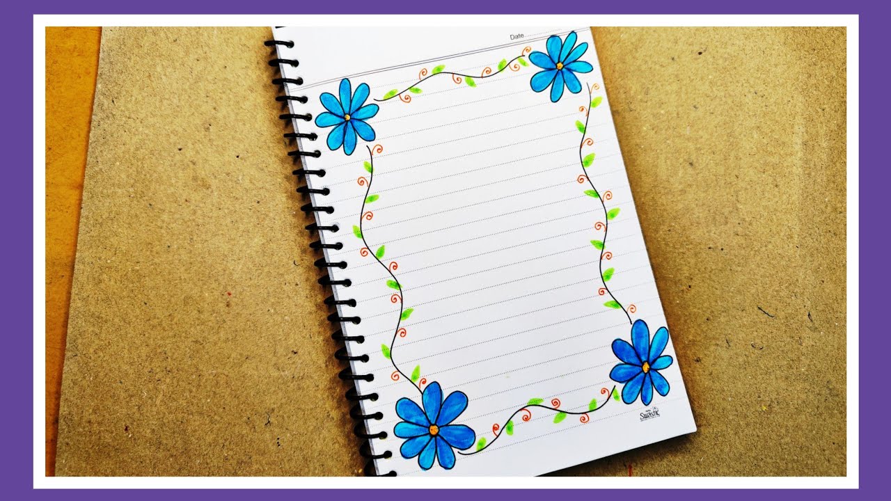 Easy Front Page Design/easy beautiful border designs/project work ...