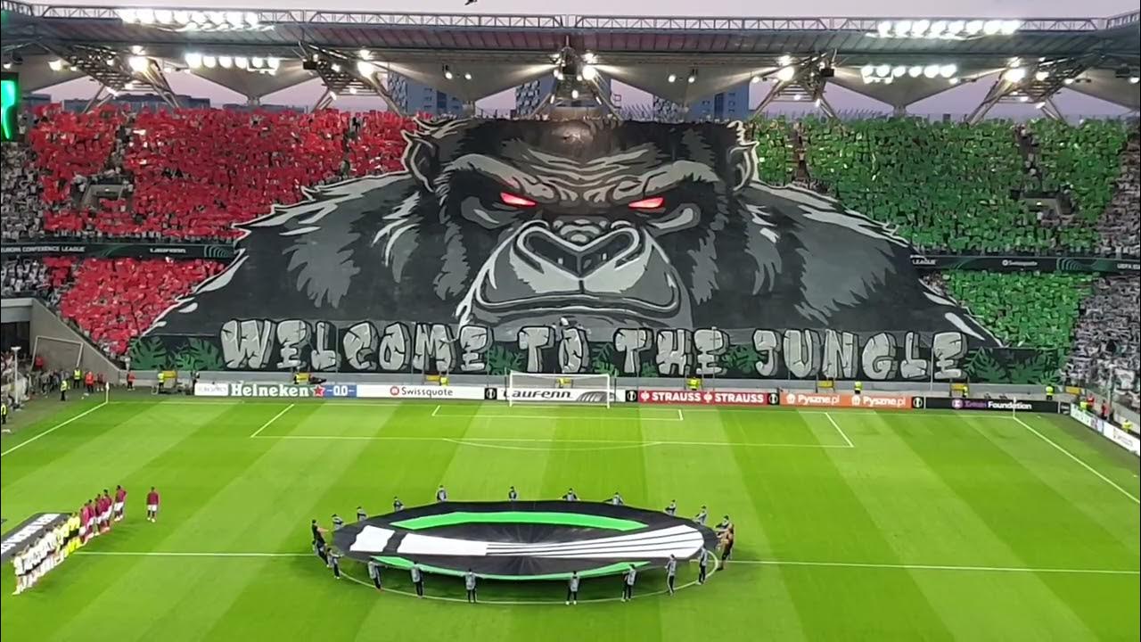 Legia - Aston Villa 21.09.2023 oprawa Welcome to the jungle - YouTube