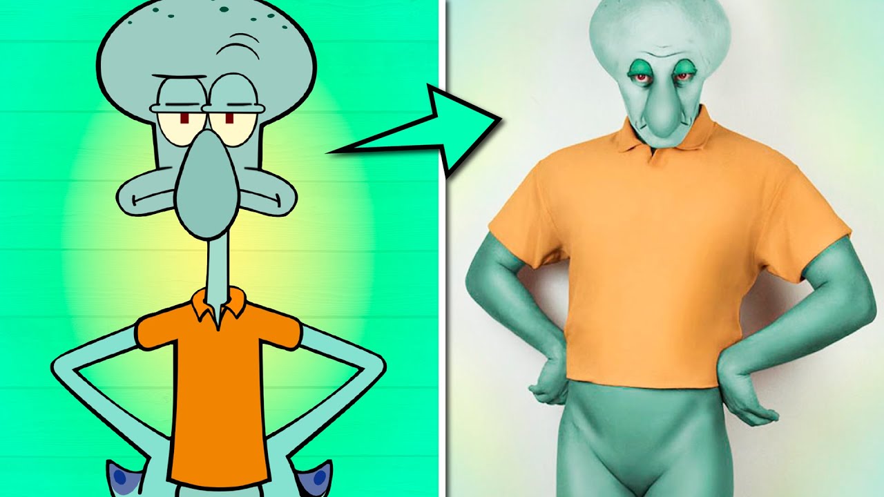 ¡Así Luciría Calamardo En La Vida Real! - YouTube
