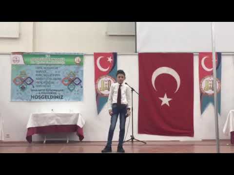 Ortaokullar Arası Ezan’ı Güzel Okuma Yarışması Birincisi