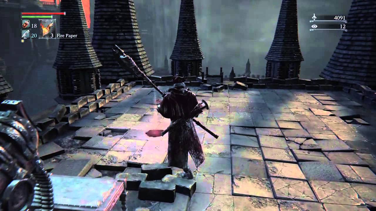 Bloodborne Easily kill machine gunner Djura - YouTube