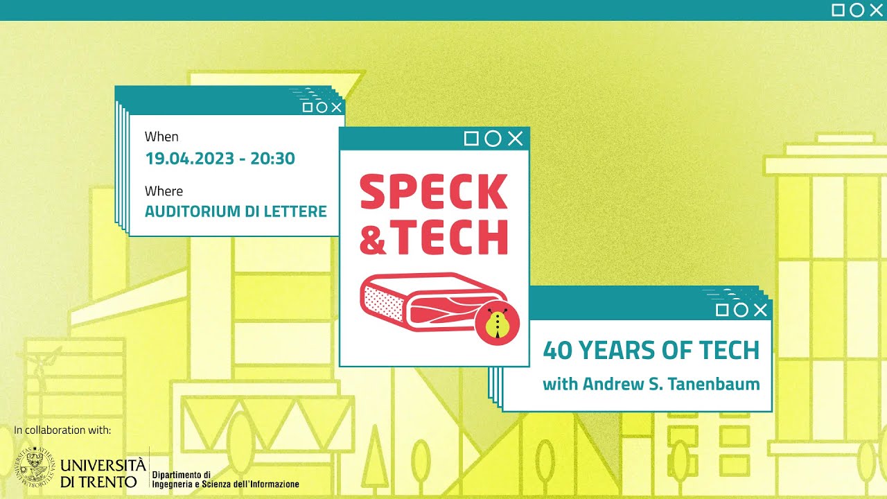 Speck&Tech 52 "40 Years of Tech" - with Andrew S. Tanenbaum - YouTube
